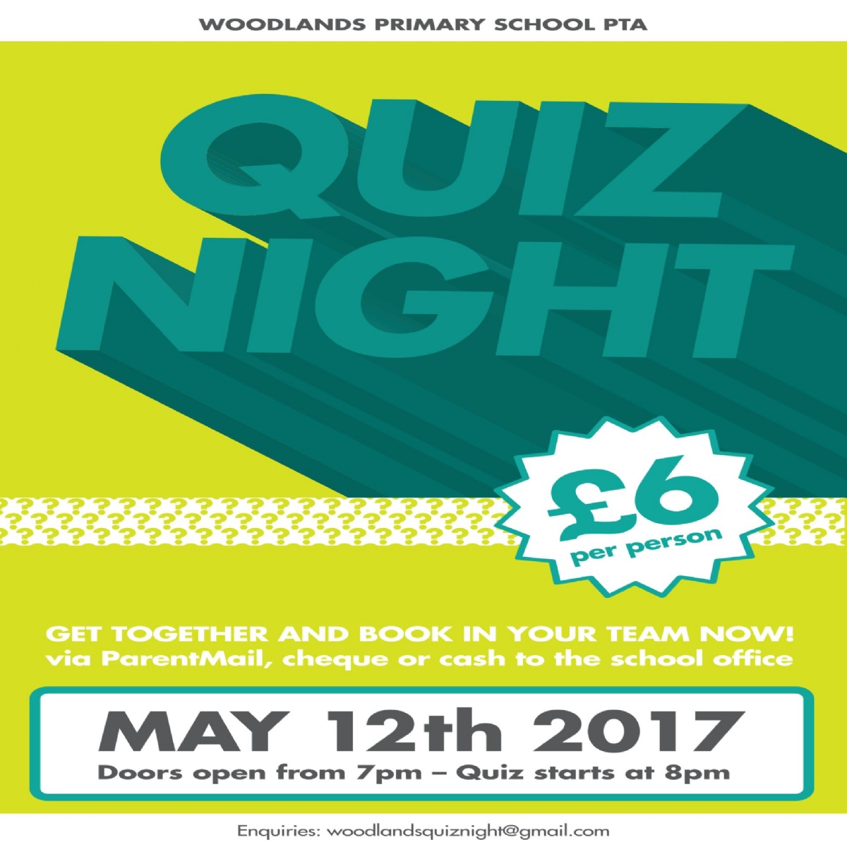 Woodlands Primary School - PTA Quiz Night